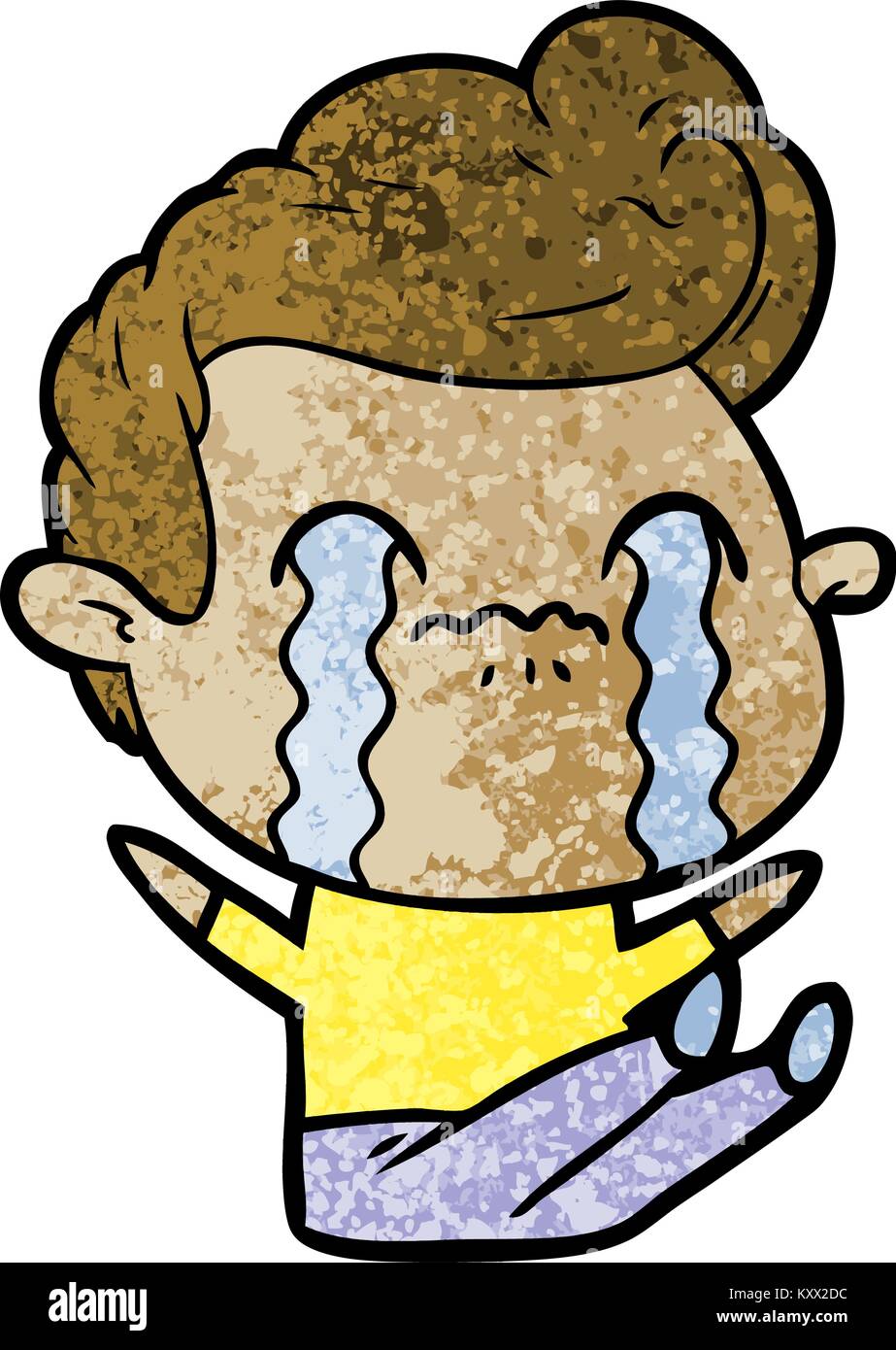 cartoon man crying Stock Vector Image & Art - Alamy