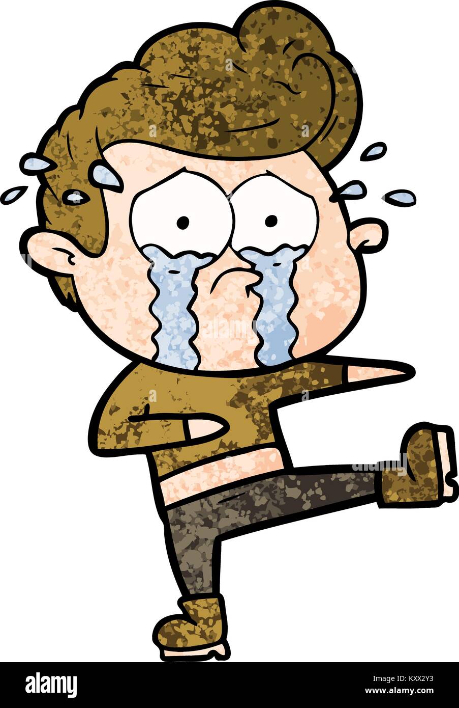 cartoon crying dancer Stock Vector Image & Art - Alamy