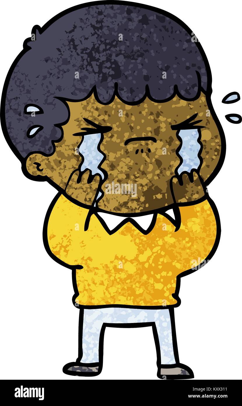 cartoon man crying Stock Vector Image & Art - Alamy