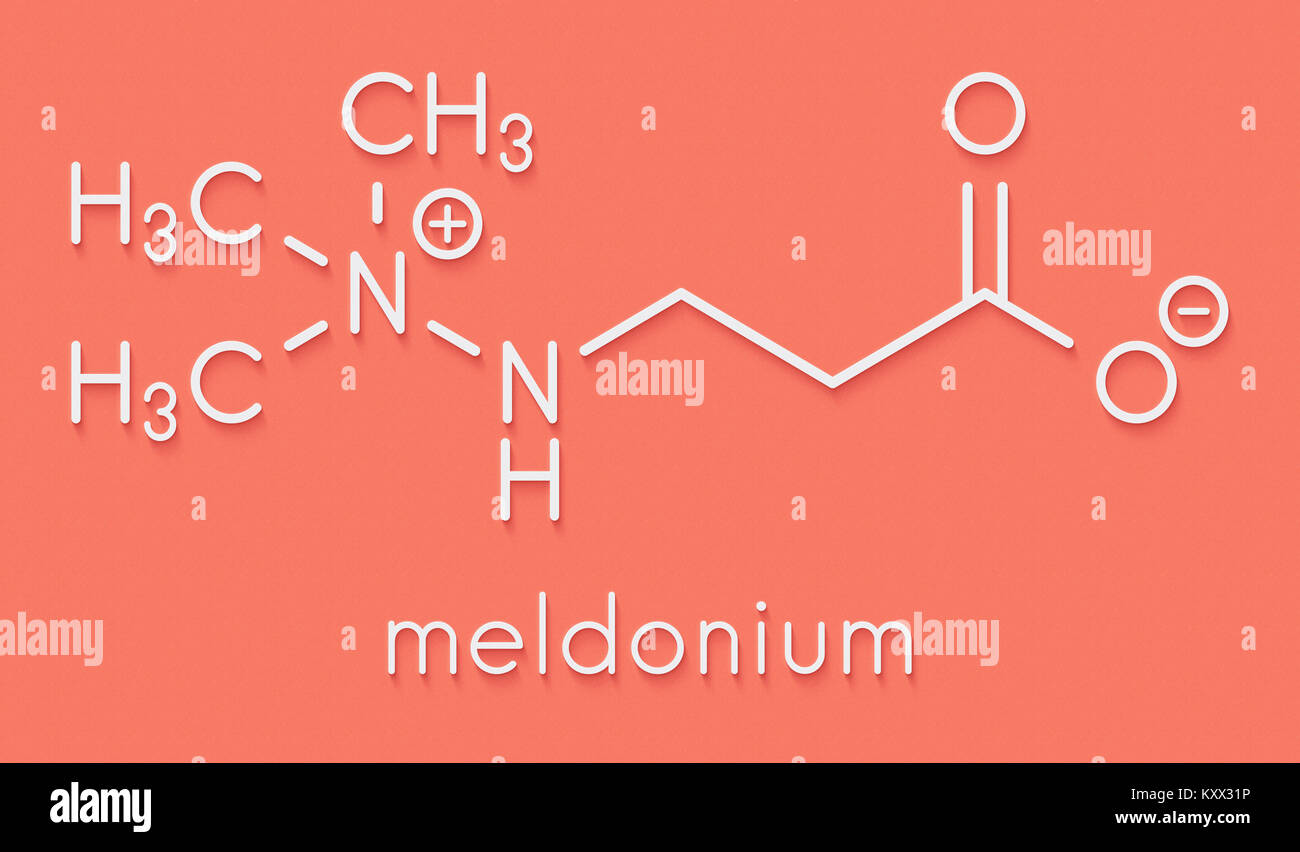 Meldonium anti ischemic drug molecule hi-res stock photography and ...