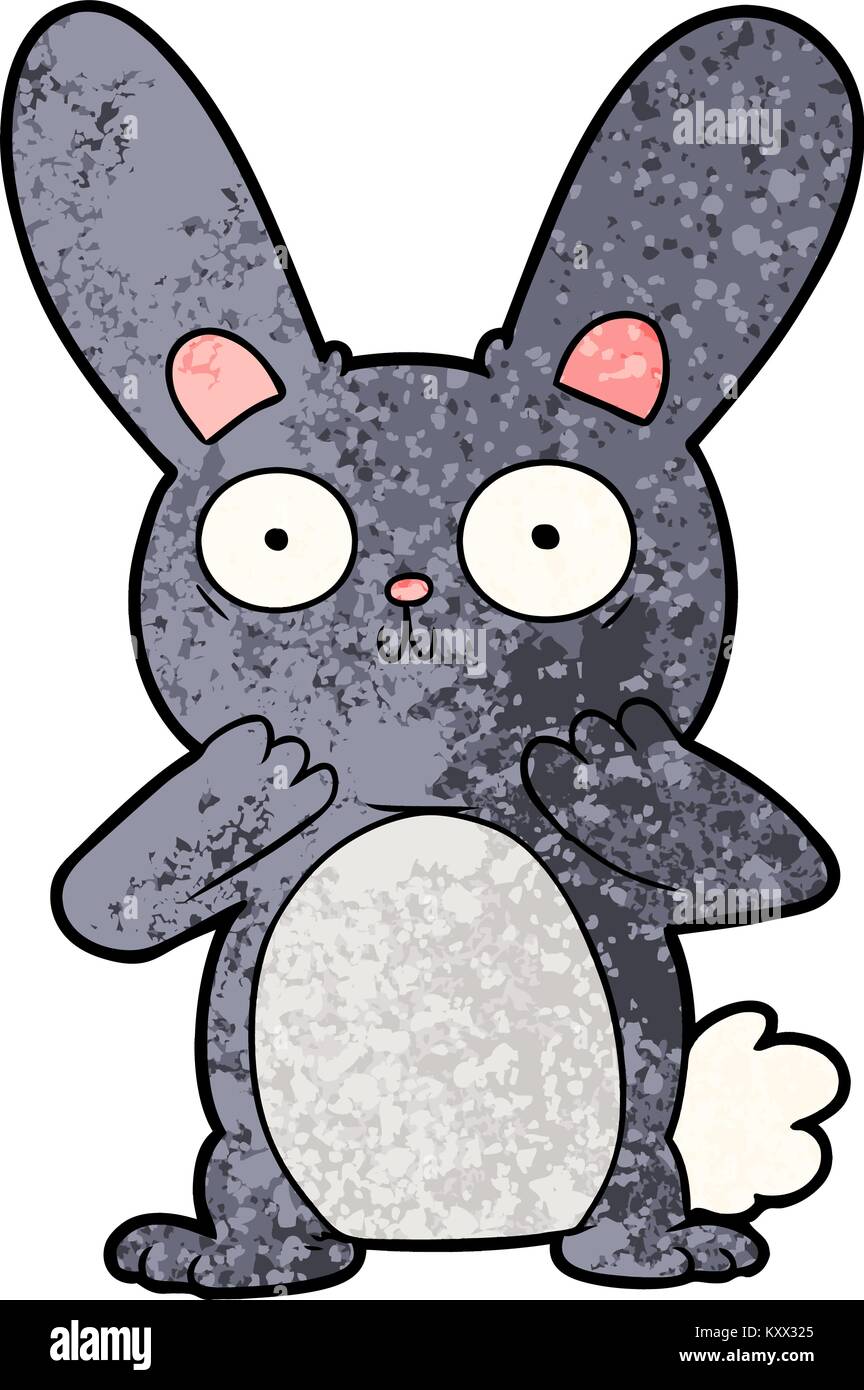 cartoon shocked rabbit Stock Vector Image & Art - Alamy
