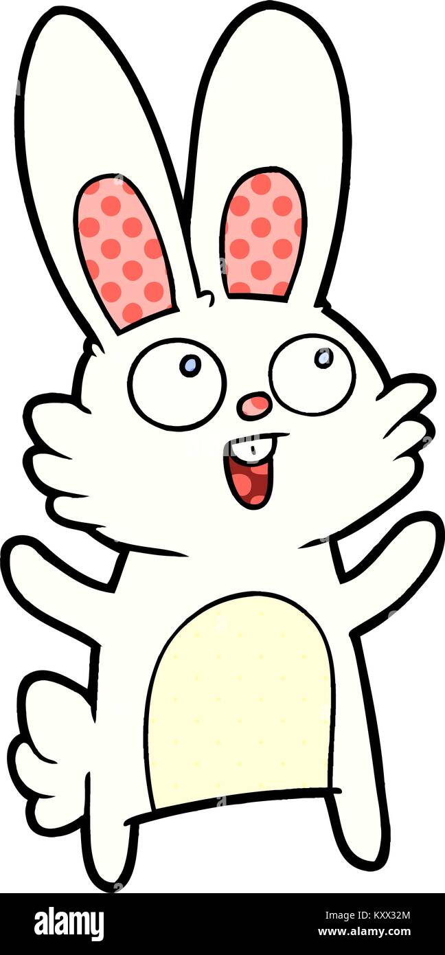 Happy Cartoon Rabbit Stock Vector Image And Art Alamy