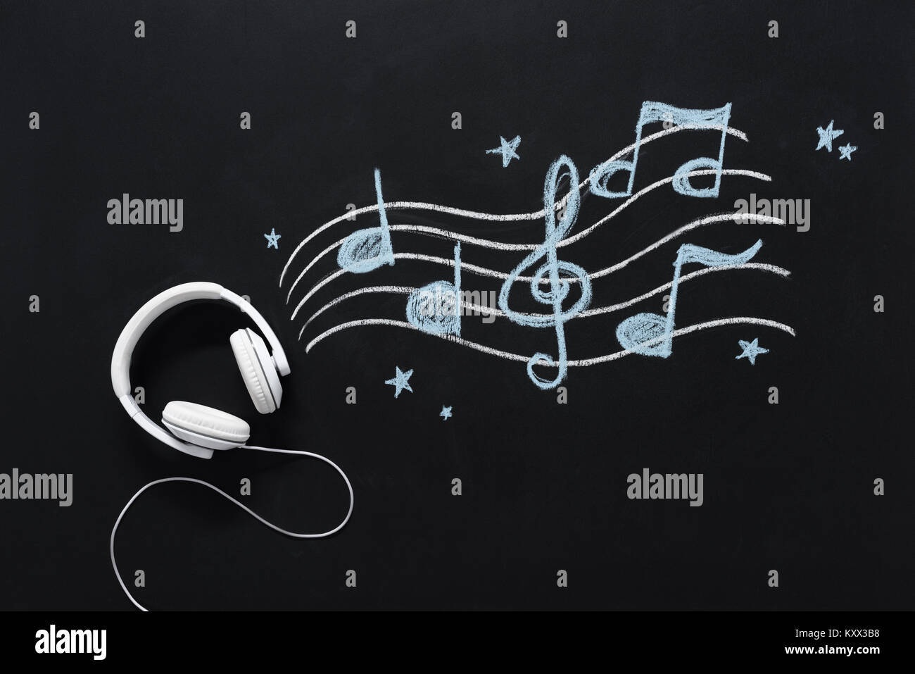Musical notes drawn hi-res stock photography and images - Alamy