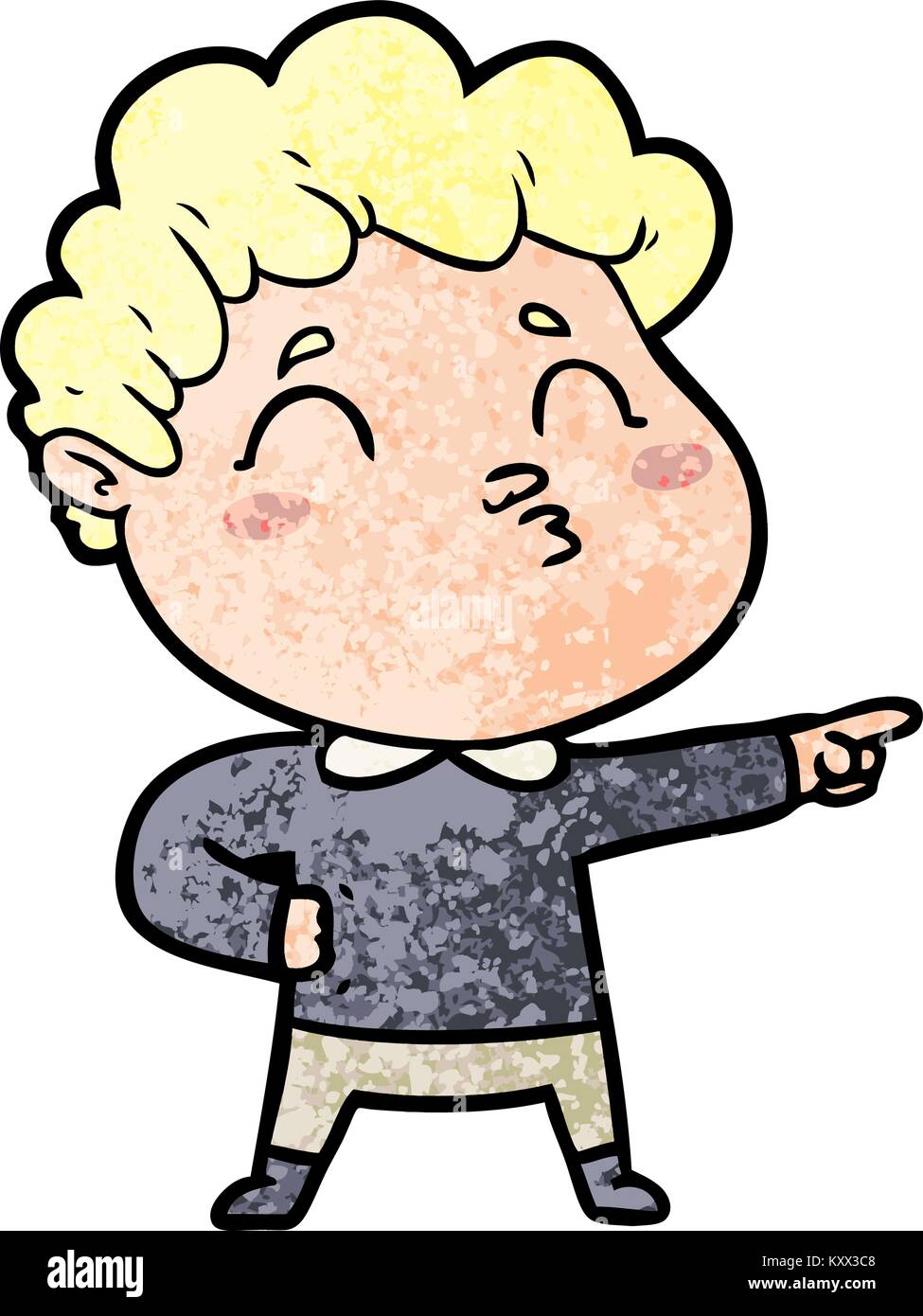 cartoon man pouting Stock Vector Image & Art - Alamy