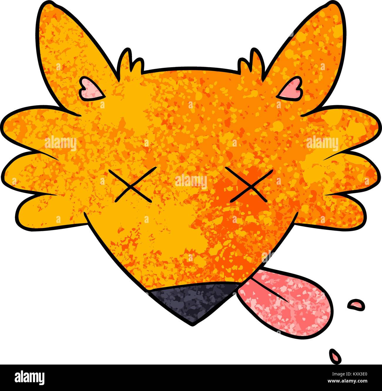 cartoon dead fox Stock Vector Image & Art - Alamy