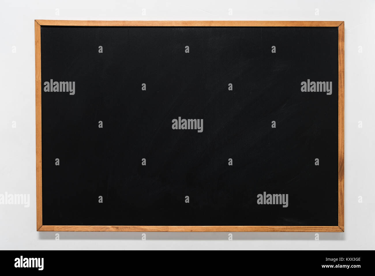 empty school blackboard in wooden frame with copy space Stock Photo - Alamy