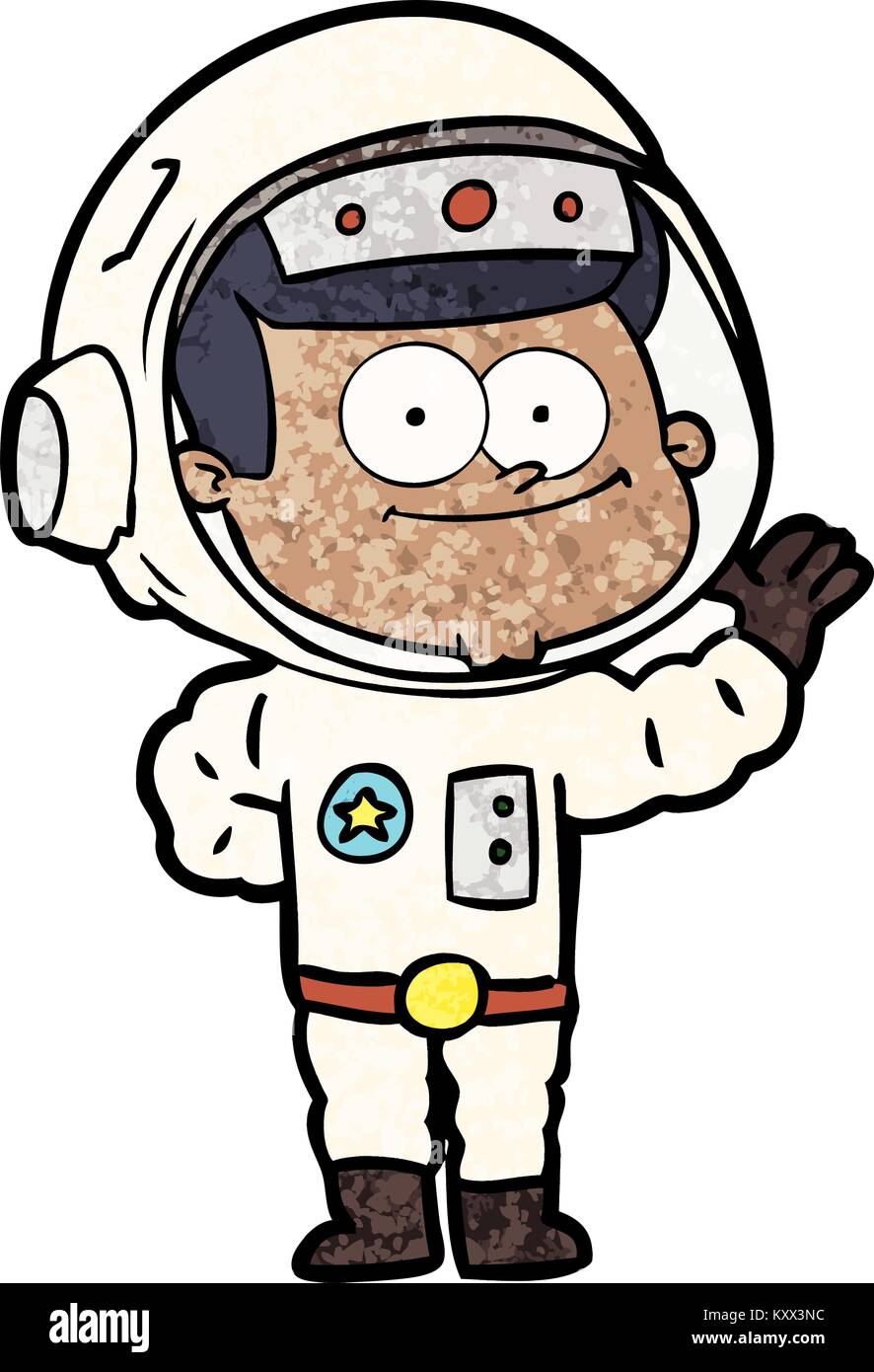 happy astronaut cartoon Stock Vector Image & Art - Alamy