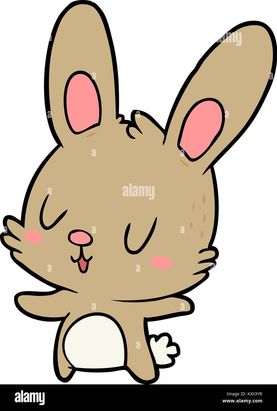cute cartoon rabbit Stock Vector Image & Art - Alamy