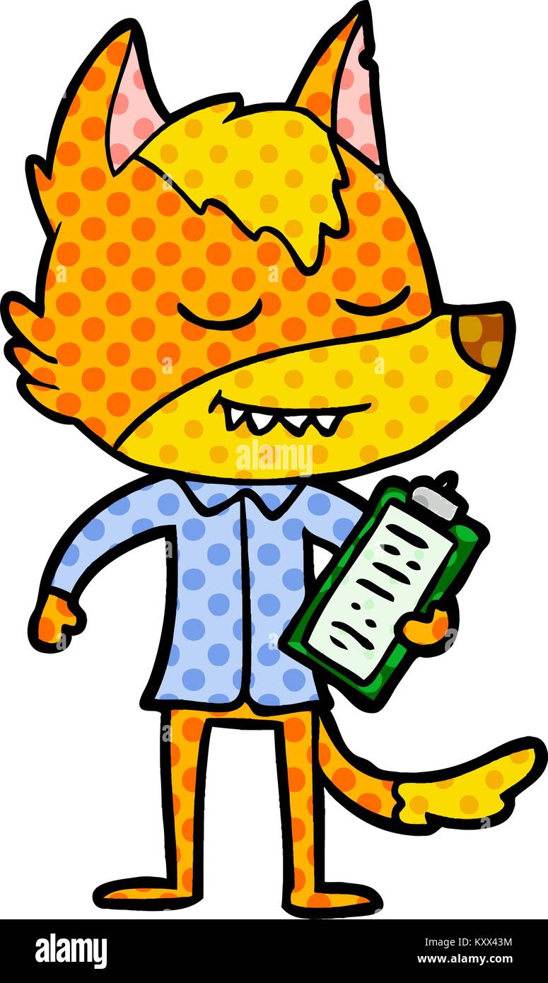 office worker fox cartoon character Stock Vector Image & Art - Alamy