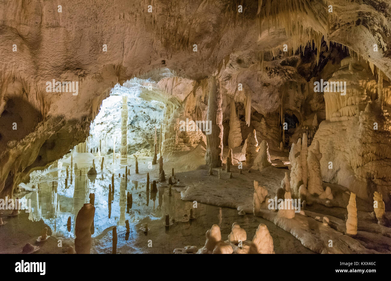 Grotte di Frasassi, Italy - The Frasassi Caves, a huge karst cave system in the town of Genga ...