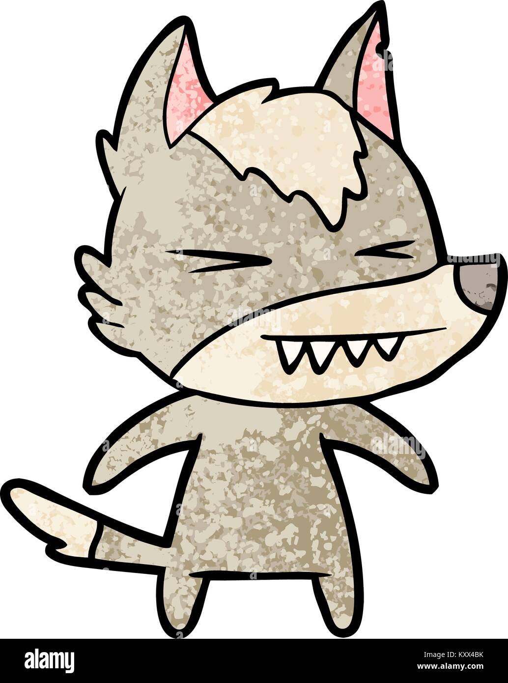 angry wolf cartoon Stock Vector Image & Art - Alamy