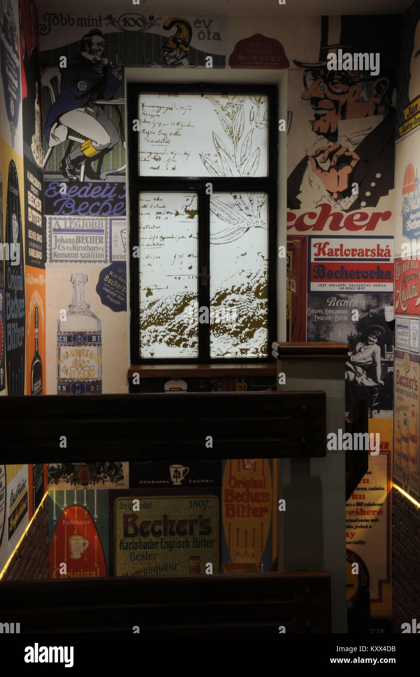 inside, Jan Becher Museum, 2014, Karlovy Vary, Czech Republic Stock ...