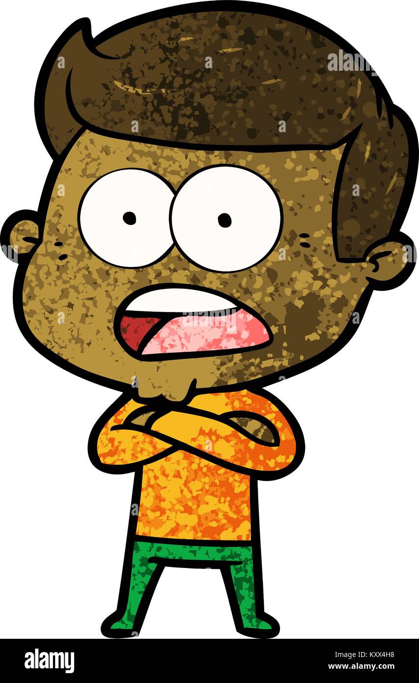 cartoon shocked man Stock Vector Image & Art - Alamy