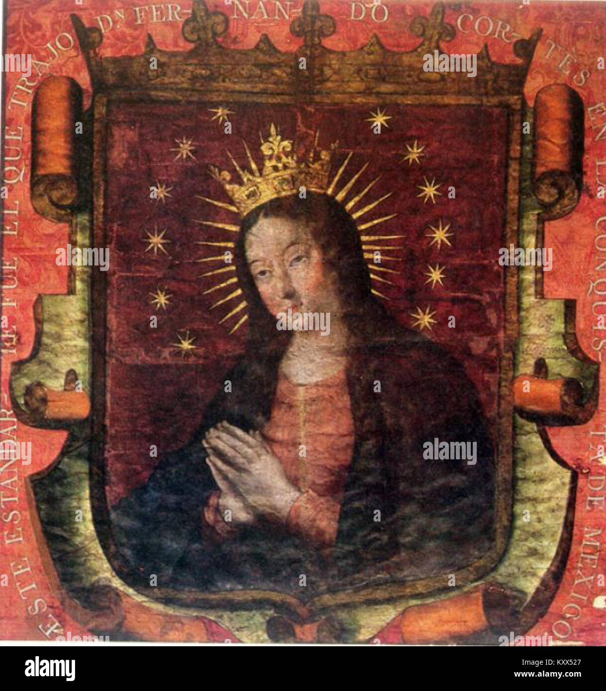 Estandarte de Hernán Cortés 1521-1528 Stock Photo - Alamy