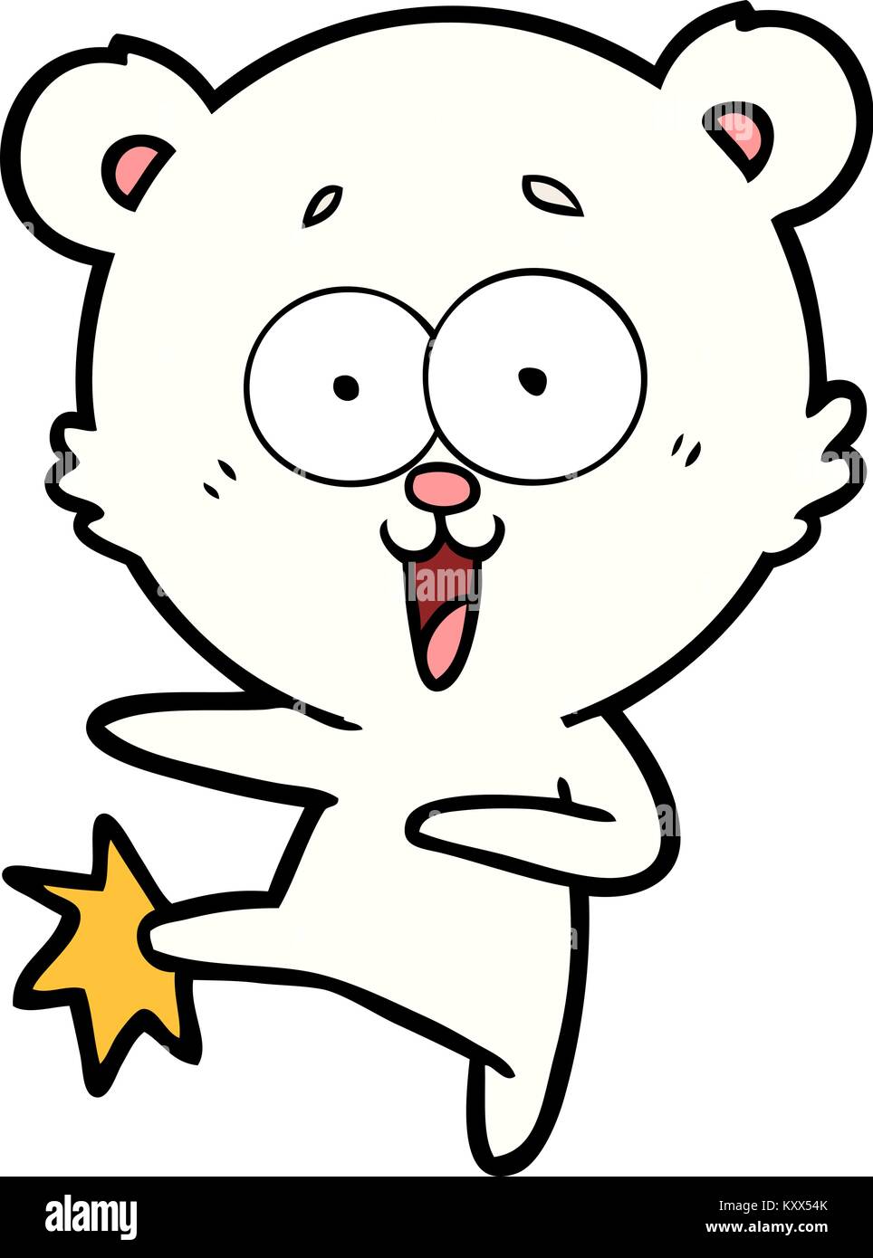 happy polar bear cartoon Stock Vector Image & Art - Alamy