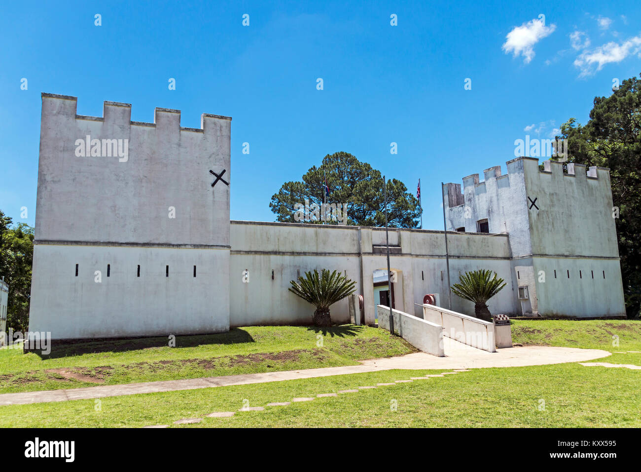 ESHOWE, KWA-ZULU NATAL, SOUTH AFRICA - JANUARY 4, 2018: Midday view of ...
