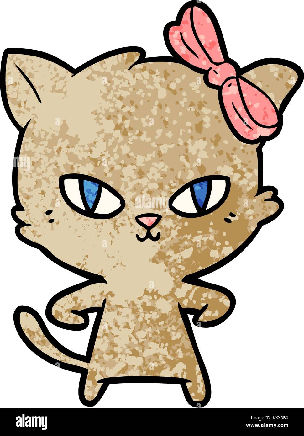 cute cartoon cat Stock Vector Image & Art - Alamy
