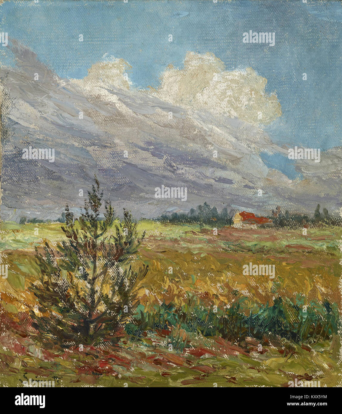 Frantz Seimetz’s painting 'Genêts et bruyère' depicts a vibrant ...