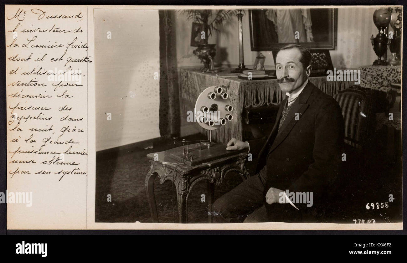A portrait photograph of François Dussaud, a Swiss physicist and ...
