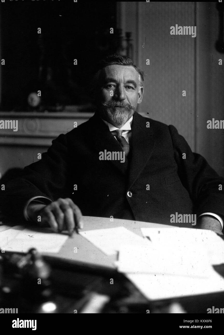 A portrait photograph of François Fournier, taken by the Agence ...