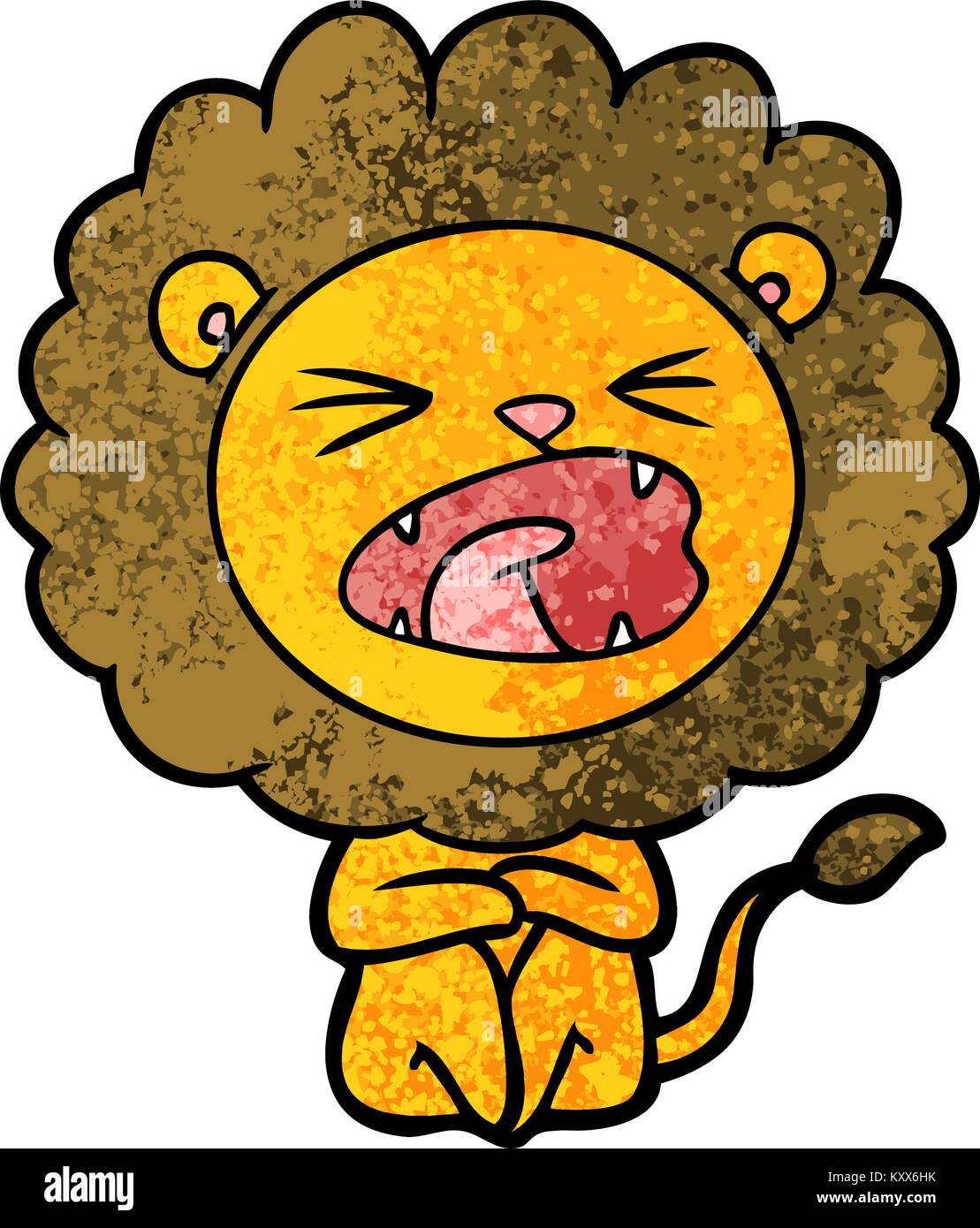 cartoon angry lion Stock Vector Image & Art - Alamy