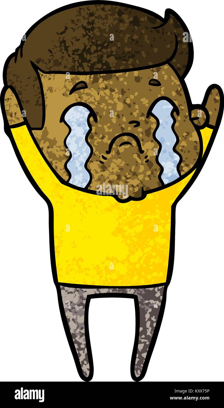 cartoon man crying Stock Vector Image & Art - Alamy