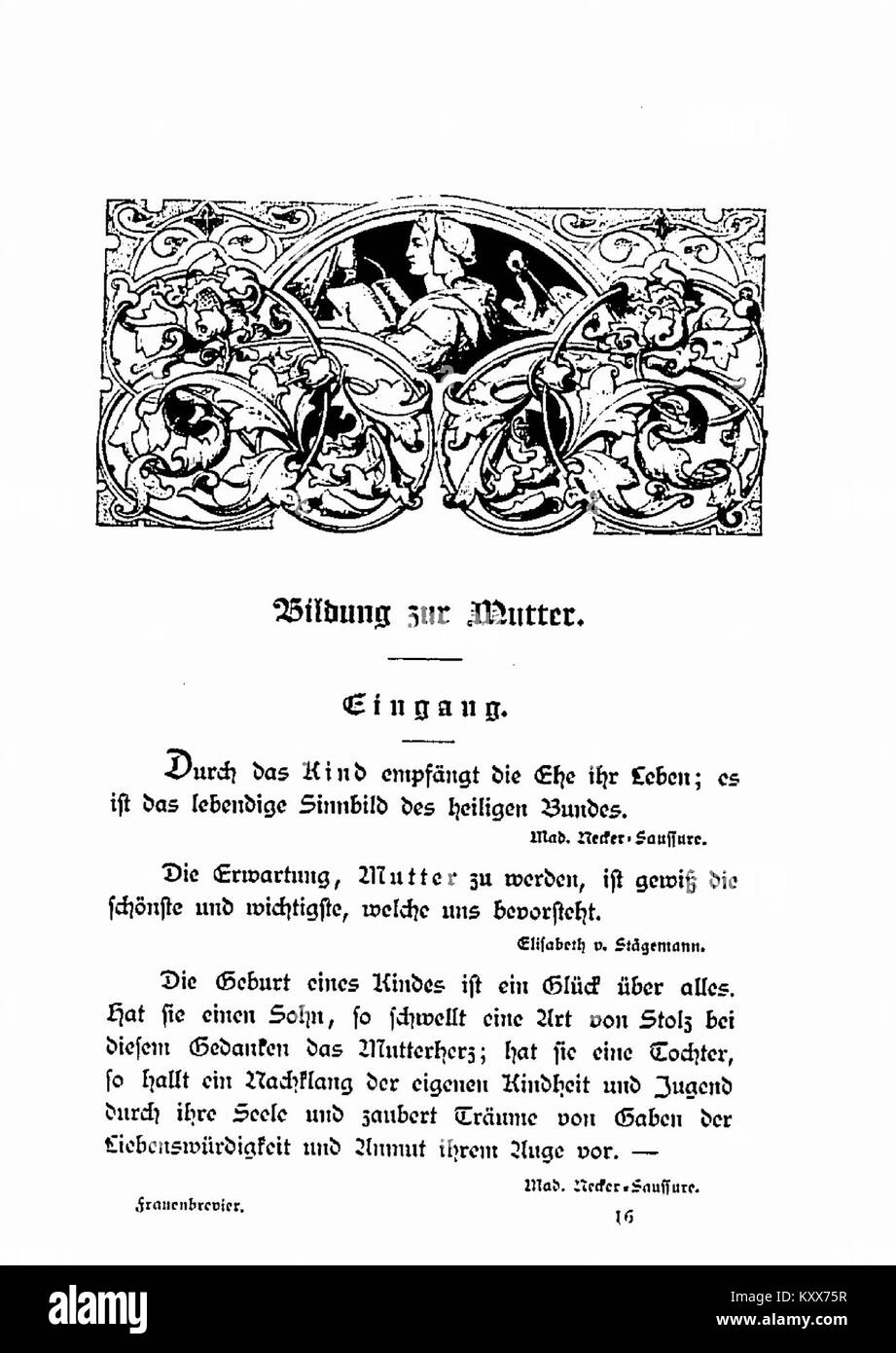 Frauen-Brevier für Haus und Welt volume 241 is part of a German ...