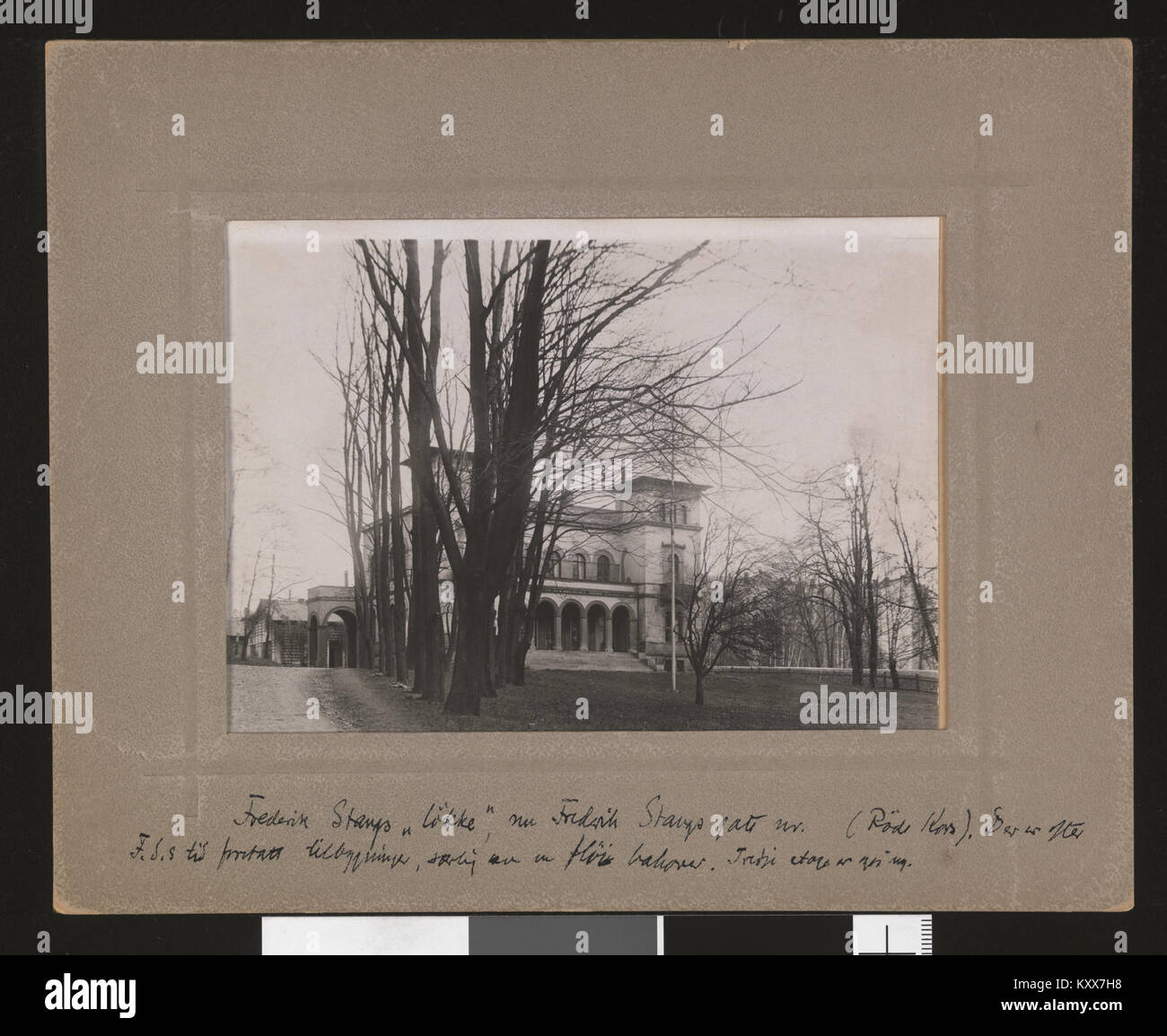 The image depicts Frederik Stang's 'løkke', now known as Frederik ...