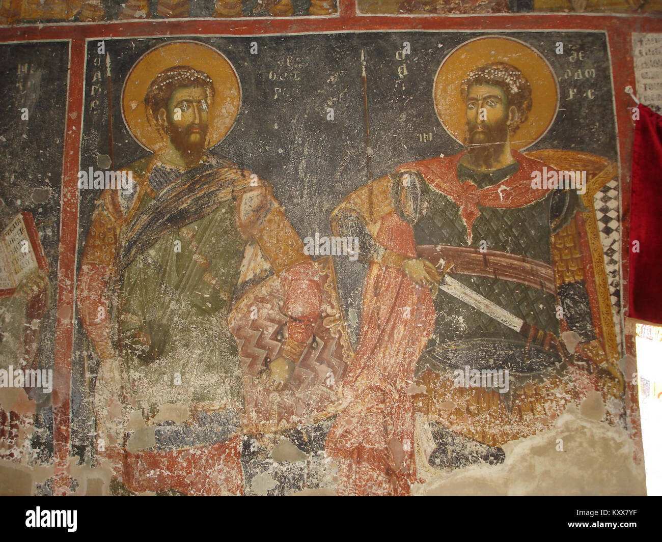Fresco fragments from the Church of St. Nicholas of Varoš in Skopje ...