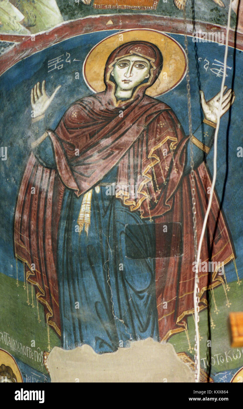 A medieval fresco from the Church of St. Nicholas of Varoš ...