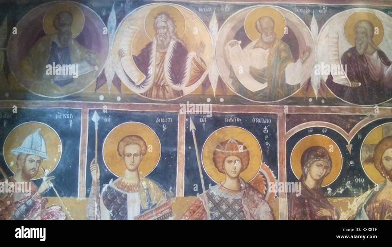 This is a 16th-century wall-fresco from the church “Church of Saint ...