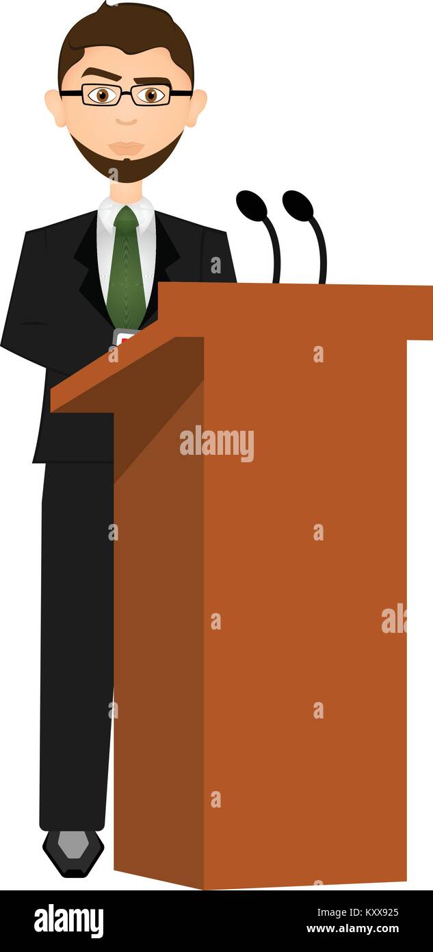 Man lectern suit hi-res stock photography and images - Alamy