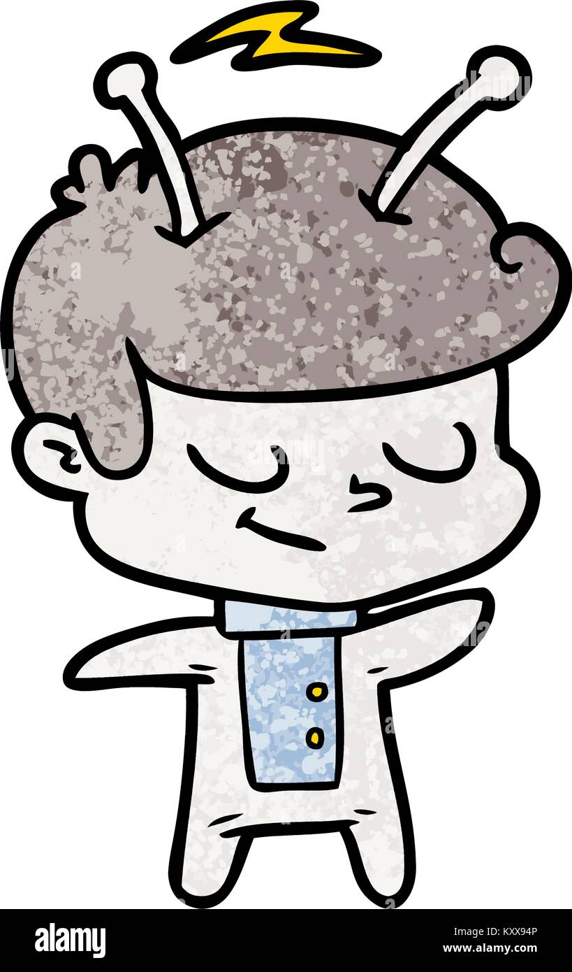 friendly cartoon spaceman Stock Vector Image & Art - Alamy