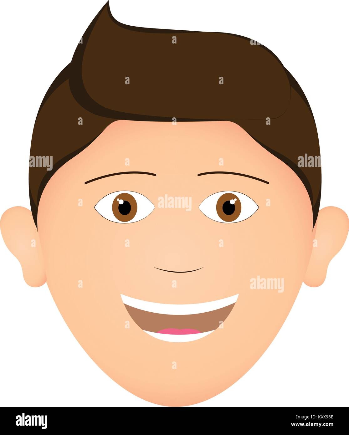 Happy man avatar Stock Vector Image & Art - Alamy