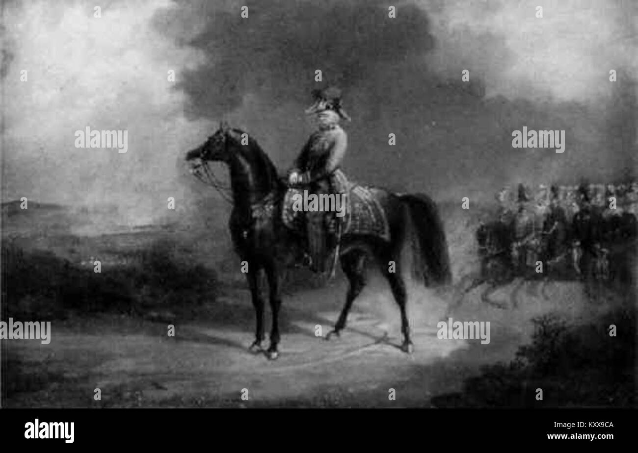 This painting by Friedrich Salzer shows Field Marshal Johann Joseph ...
