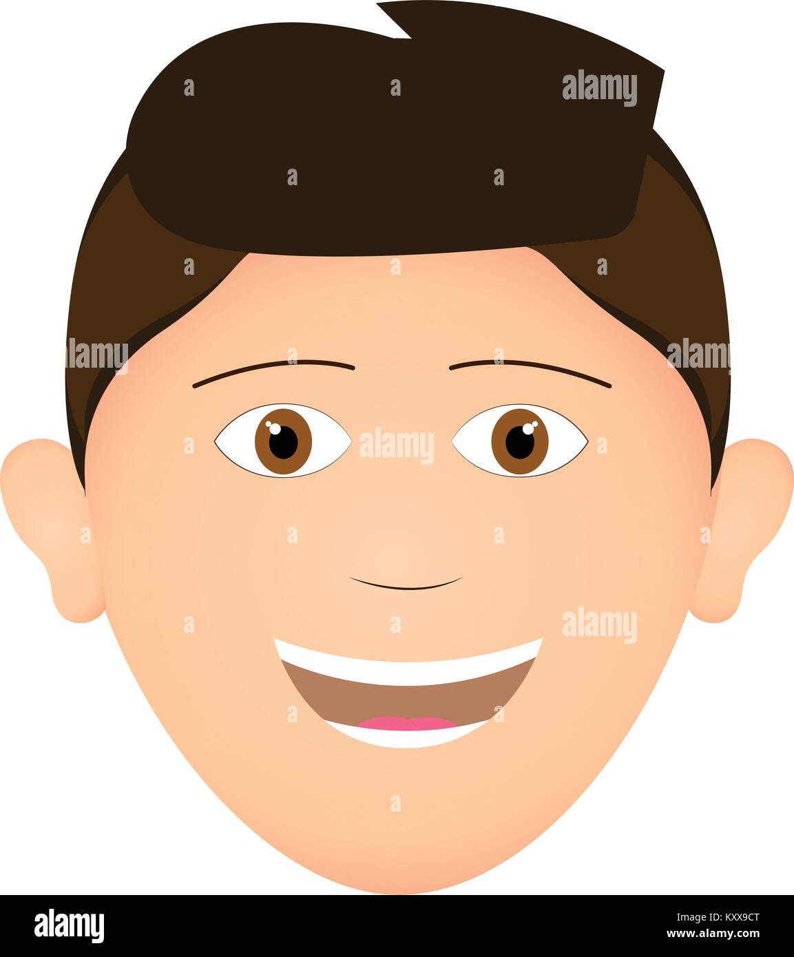 Happy man avatar Stock Vector Image & Art - Alamy