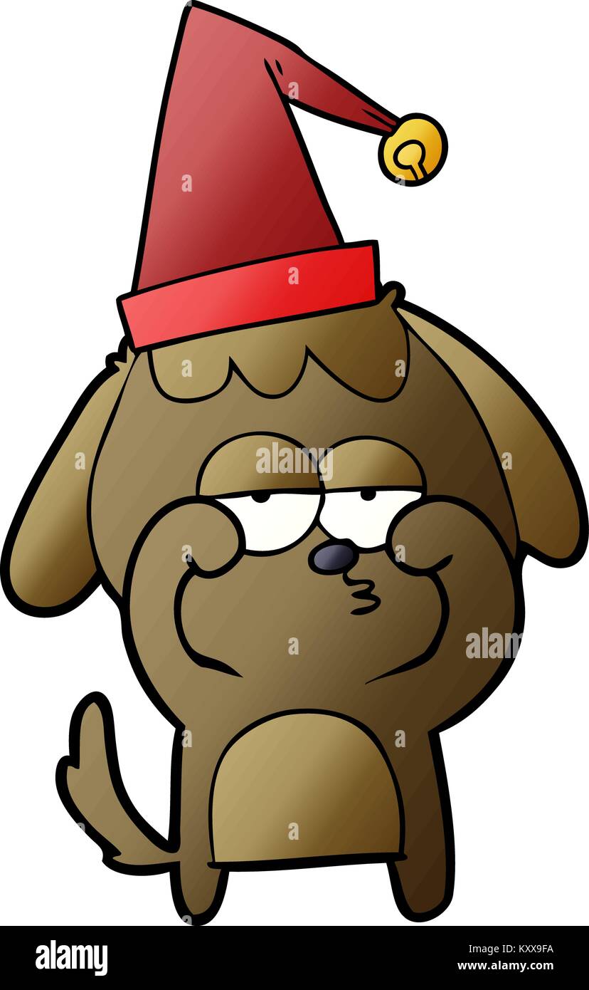 cartoon tired dog Stock Vector Image & Art - Alamy