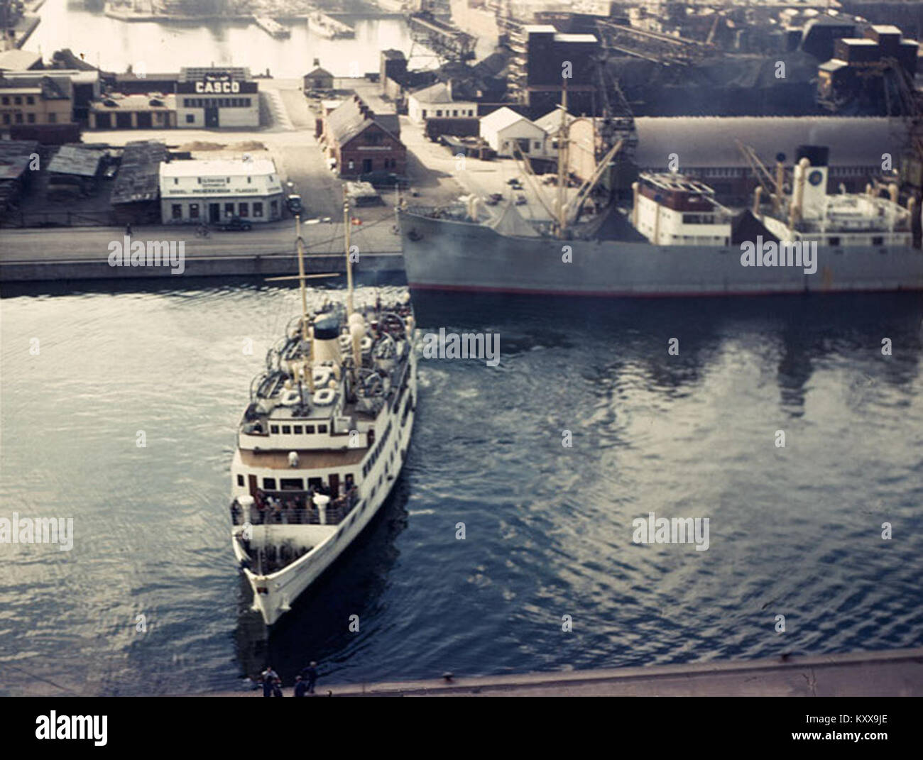 This image shows Frihamnen, a port area in Stockholm, Sweden, as seen ...