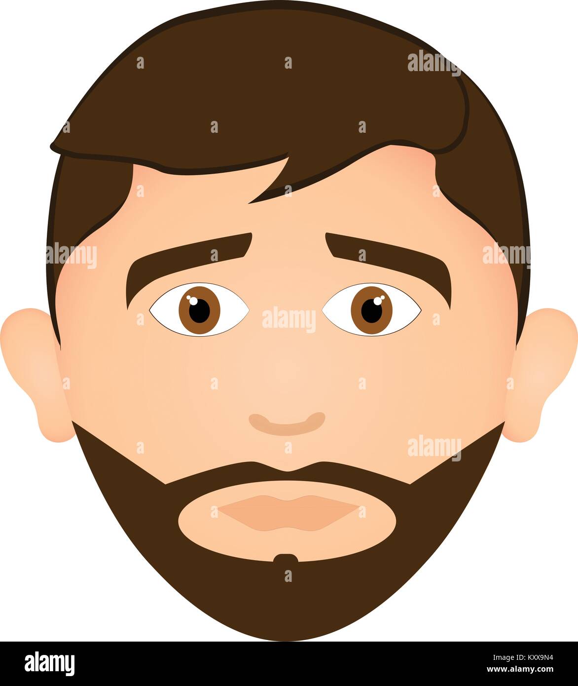 Serious beard Stock Vector Images - Alamy