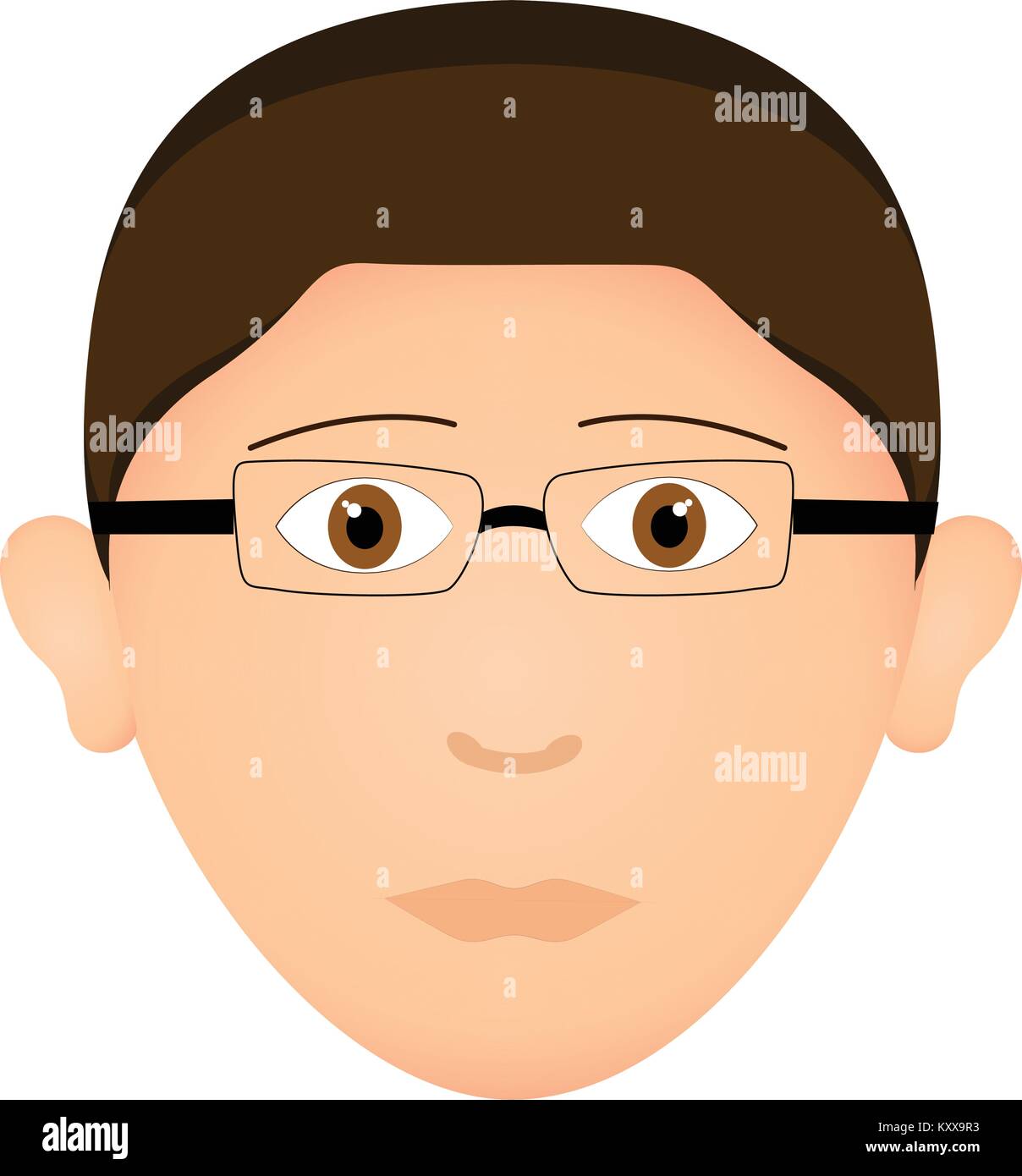 Businessman serious face portrait Stock Vector Images - Alamy