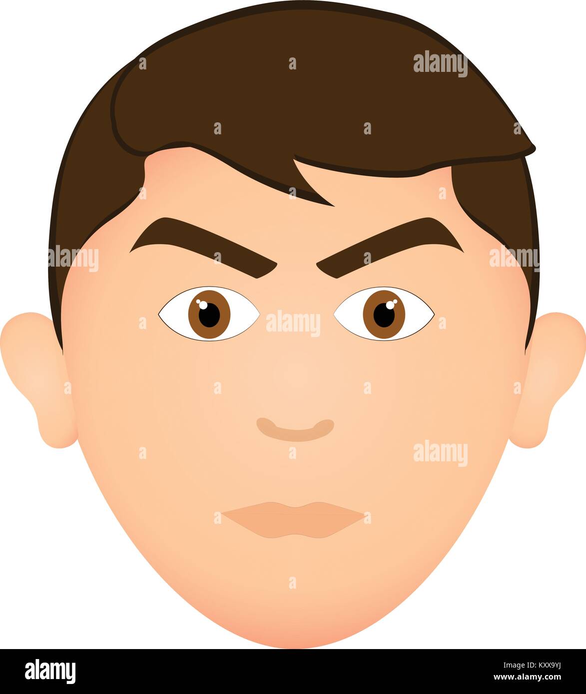 Emoticon furioso Stock Vector Images - Alamy