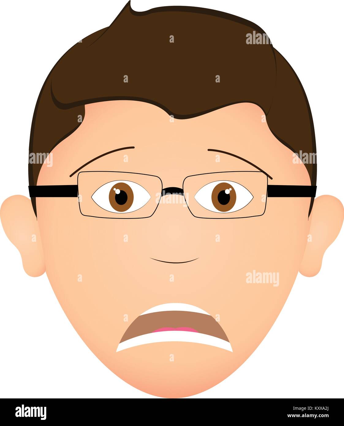Worried man Stock Vector Images - Alamy