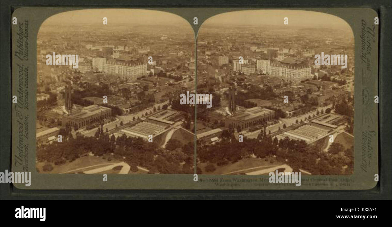 From Washington Monument (N.E.) past General Post Office, Washington ...