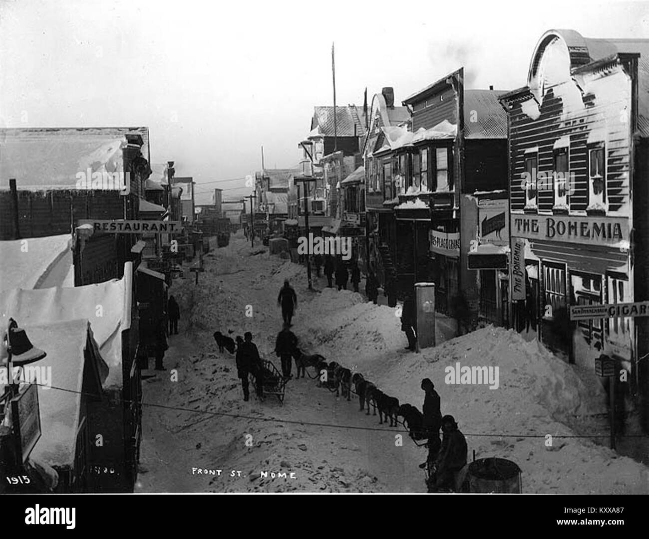 Nome alaska winter Black and White Stock Photos & Images - Alamy