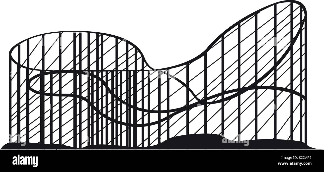 Roller coaster icon Stock Vector Image & Art - Alamy