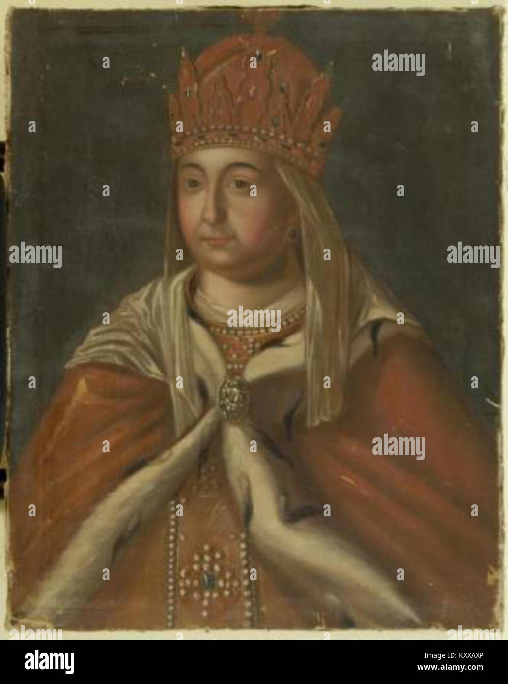 Eudokia Streshneva by anonim (18th c., Vladimiro-Suzdal preserve Stock ...