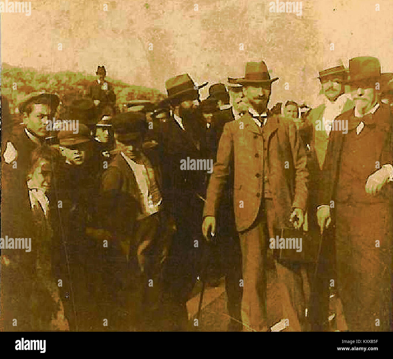 A photograph of the poet Frédéric Mistral, accompanied by Pierre ...