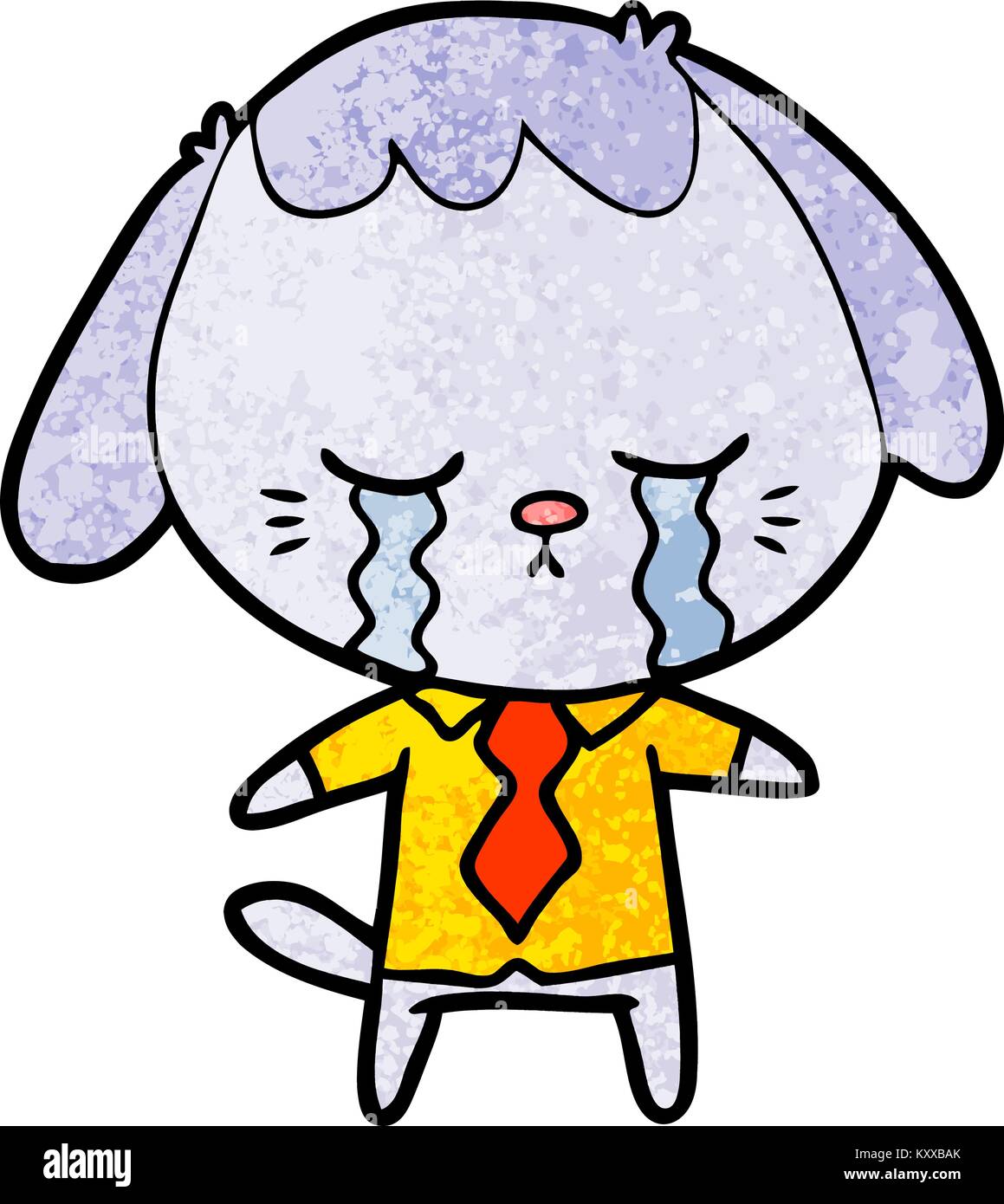 cartoon dog crying Stock Vector Image & Art - Alamy