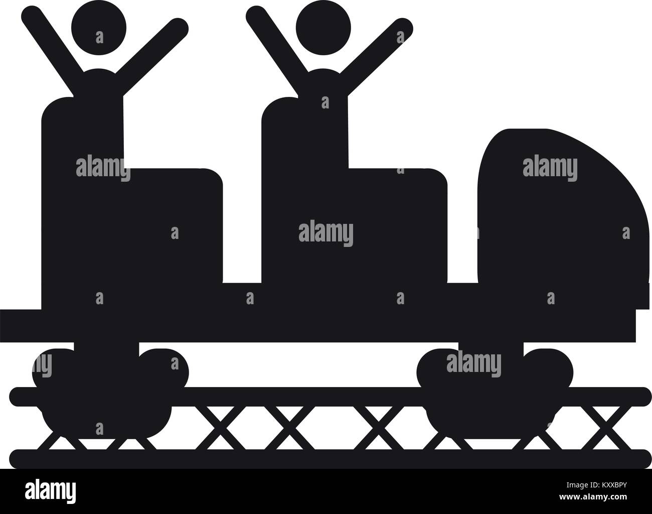 Roller coaster chair Stock Vector Image & Art - Alamy