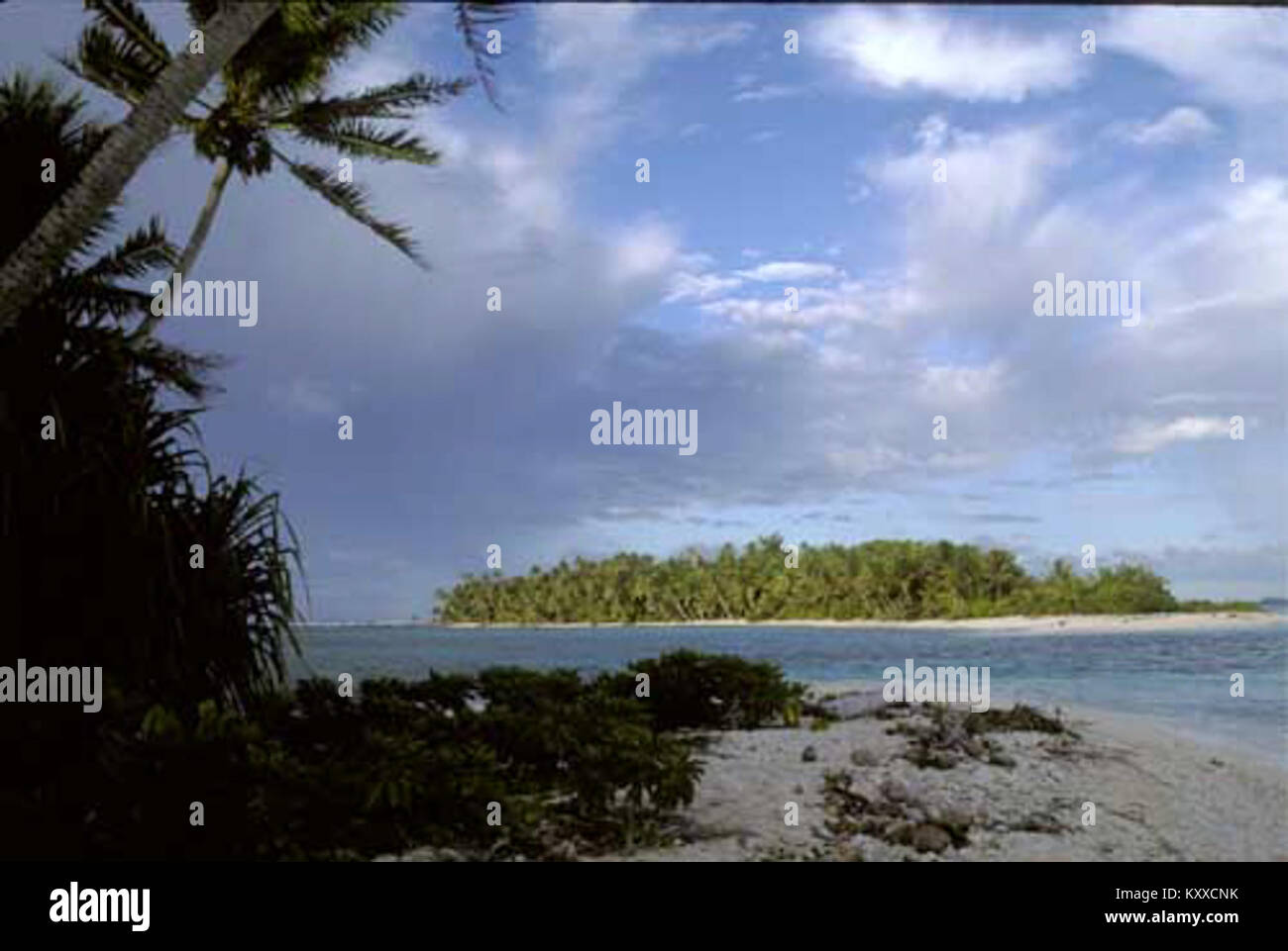Fualifeke Islet, located in Funafuti Atoll, Tuvalu, known for its ...